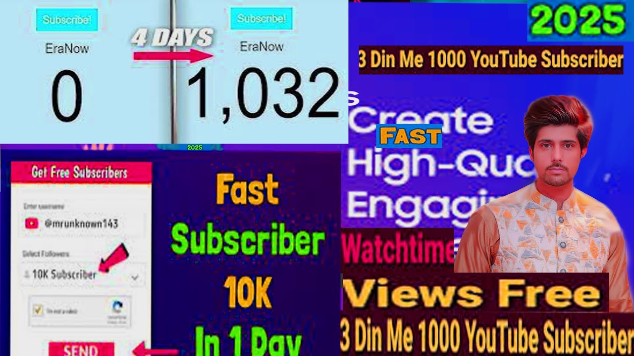 Free subscriber How to Get Free YouTube Subscribers 2025 | From 0 to ...