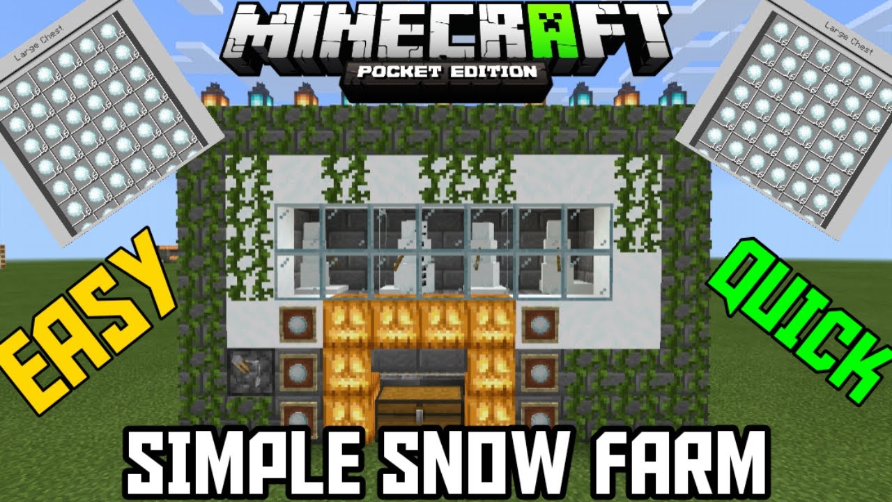 Automatic Snow Farm Tutorial । Minecraft। @lonark - YouTube