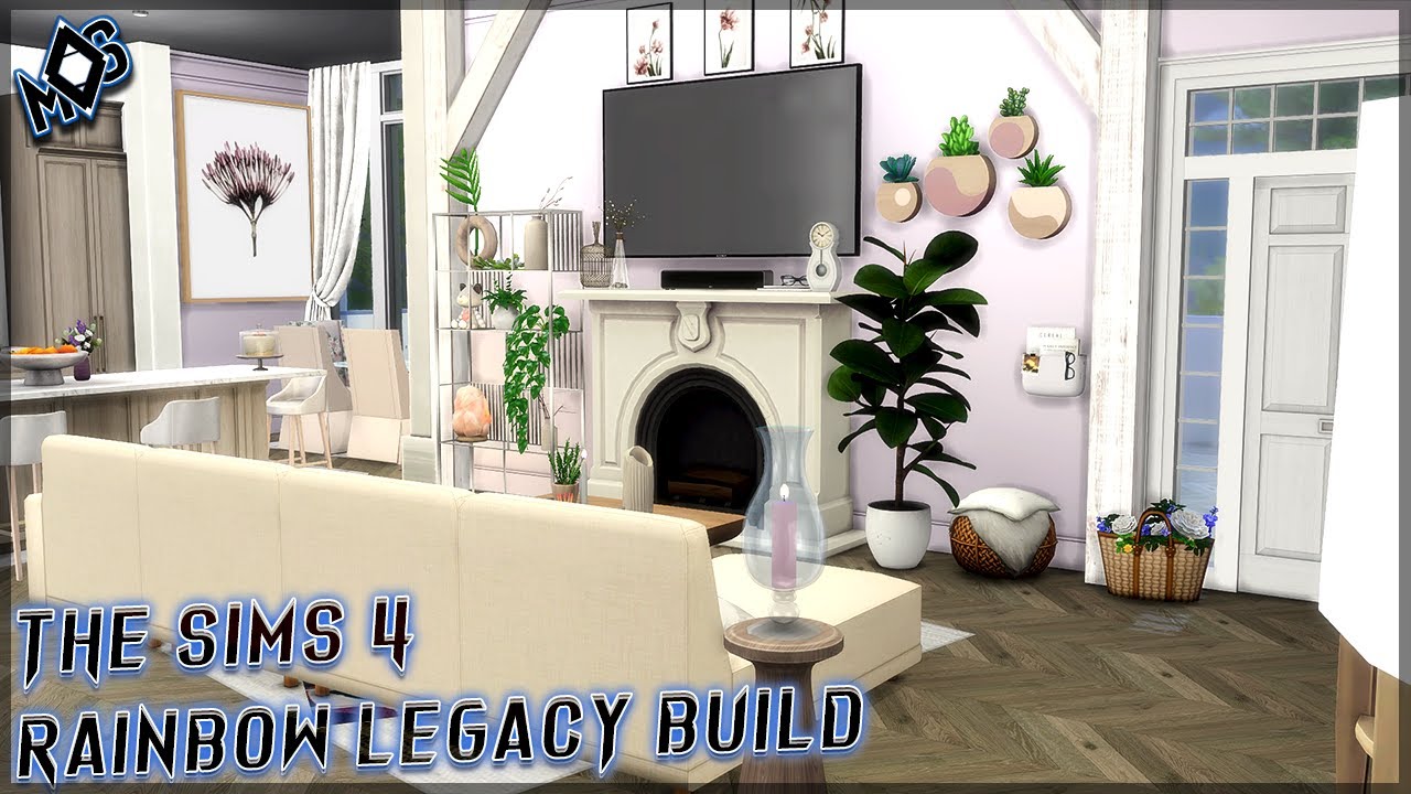 The Sims 4 Rainbow Legacy | Building the House | Part 2🌈 - YouTube