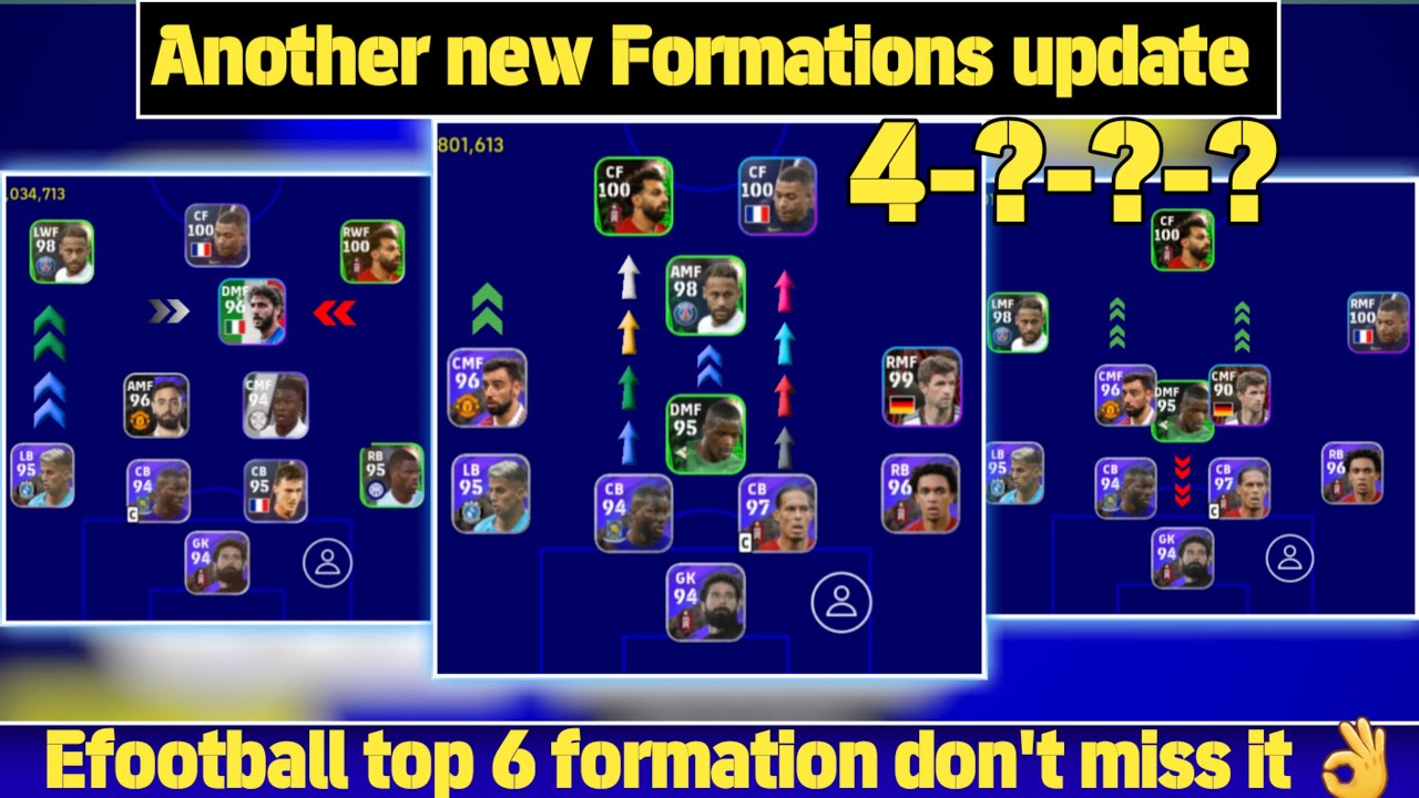 Top best Formation of the week | efootball 2023 |best 15 Formations out ...