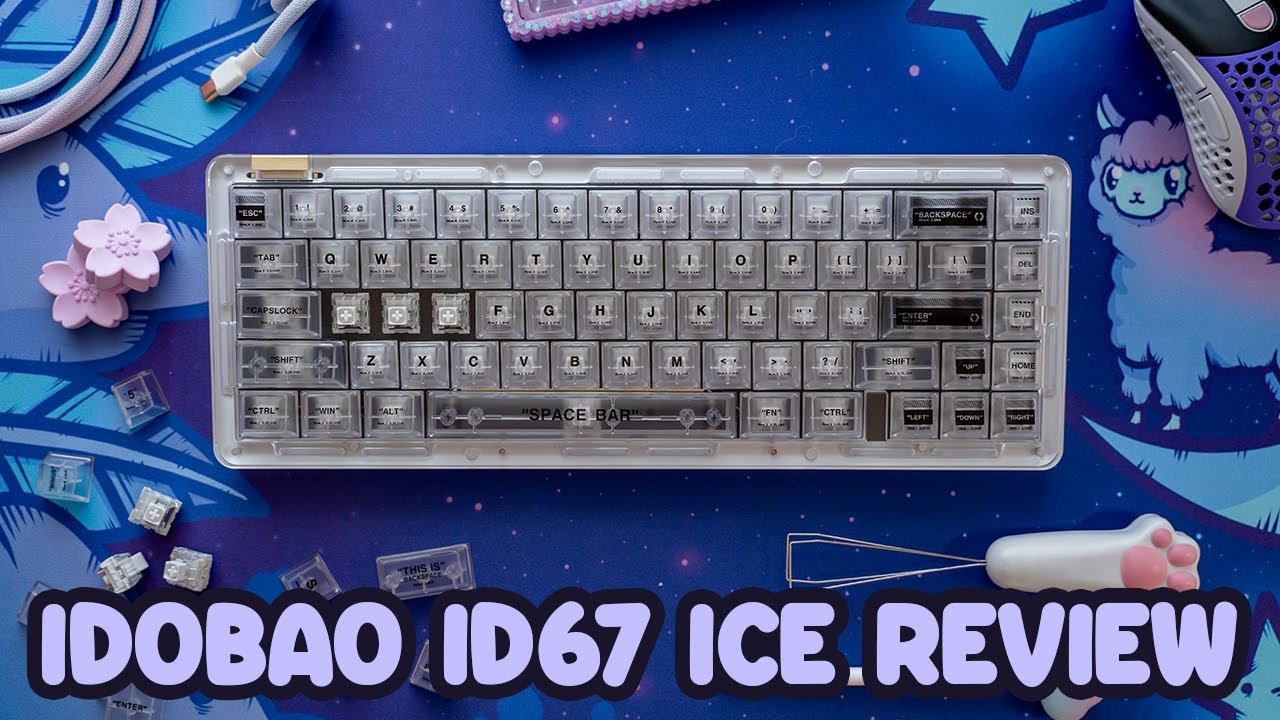 Amazing Pre-Built! IDOBAO ID67 ICE Mechanical Keyboard Review + Kailh ...
