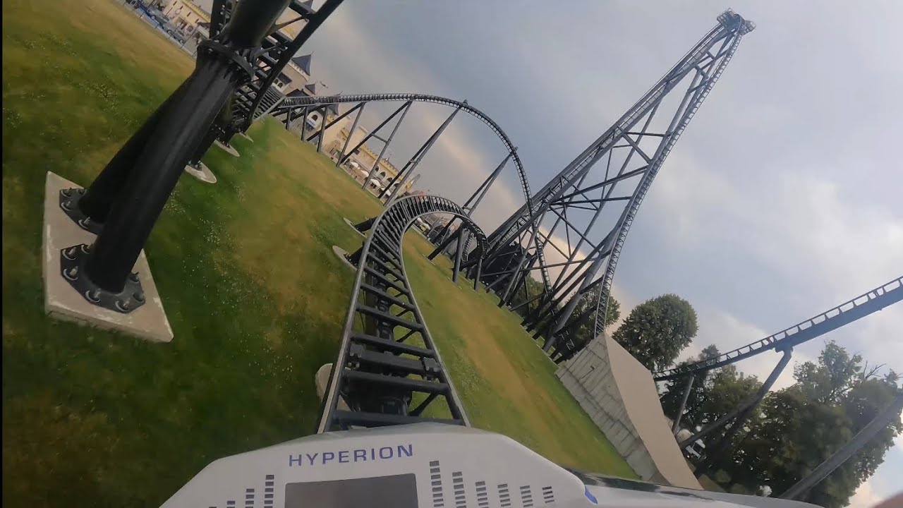 Hyperion INCREDIBLE Hyper Roller Coaster 4K POV! | Energylandia Poland ...