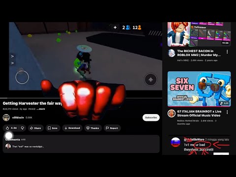 YouTube username 666 hand red screen (2025) 