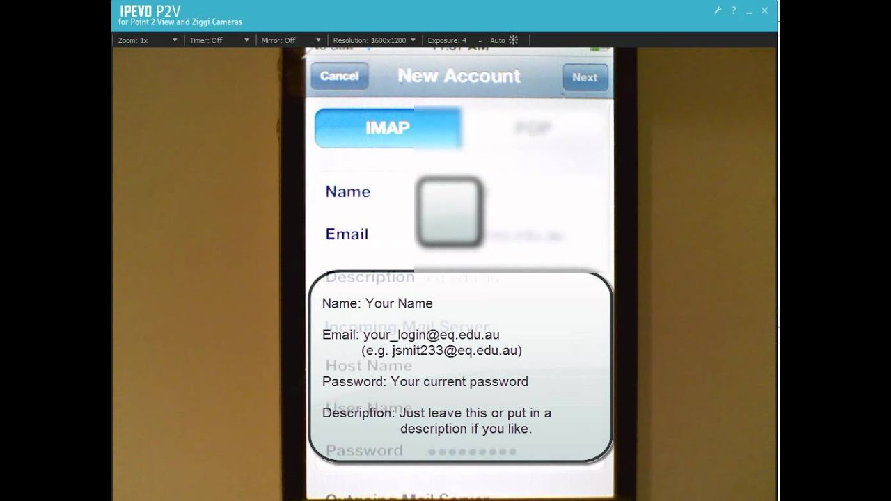 Setting up iPhone Email for Education Queensland Schools - YouTube