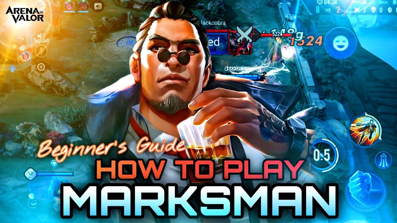 How To Play Marksman | With Voice-over | For Beginners | ft. Elsu | AoV ...