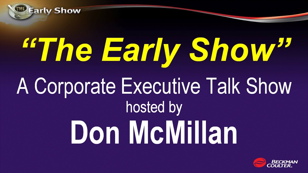Corporate Talk with Don McMillan: "The Early Show" (Corporate Comedy ...