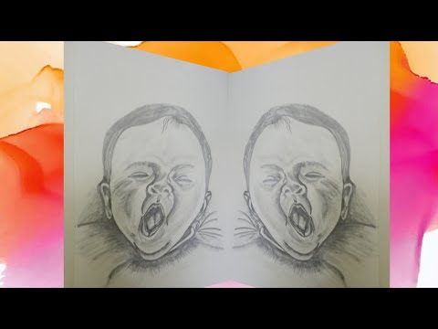 Baby Yawning #Cutebaby | Pencil Shading | Learn with PriCreations - YouTube