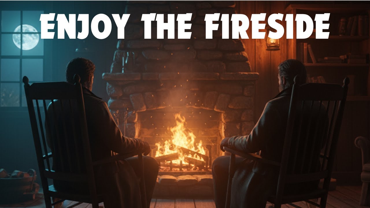 RDR2 Ambience | Arthur & Hosea by Fireplace | Cozy Cabin After ...