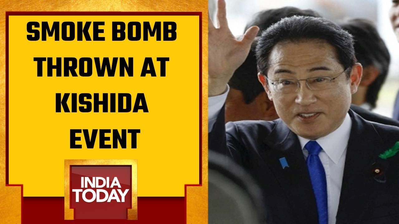Japan PM Kishida Unhurt After Attacked With Smoke Bomb During Speech ...