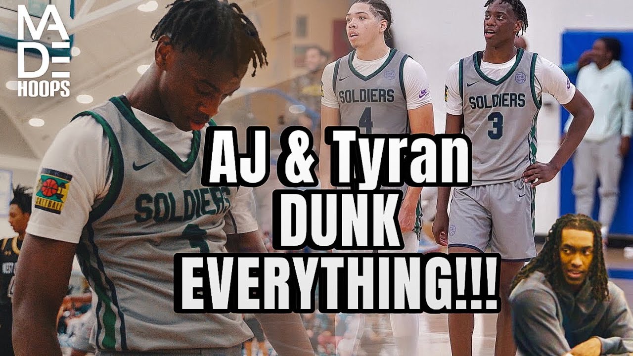 AJ Dybantsa & Tyran Stokes GO OFF in front of Terrance Mann! - YouTube