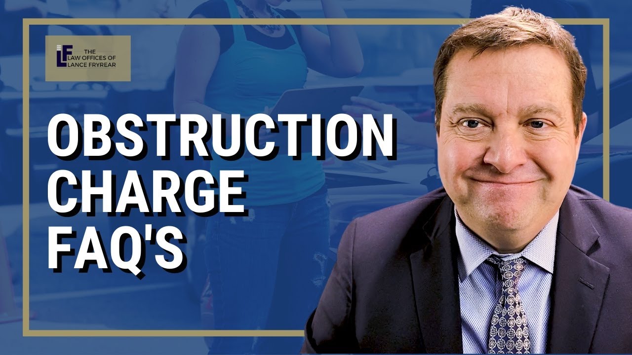 Obstruction Charges | Washington State Attorney - YouTube