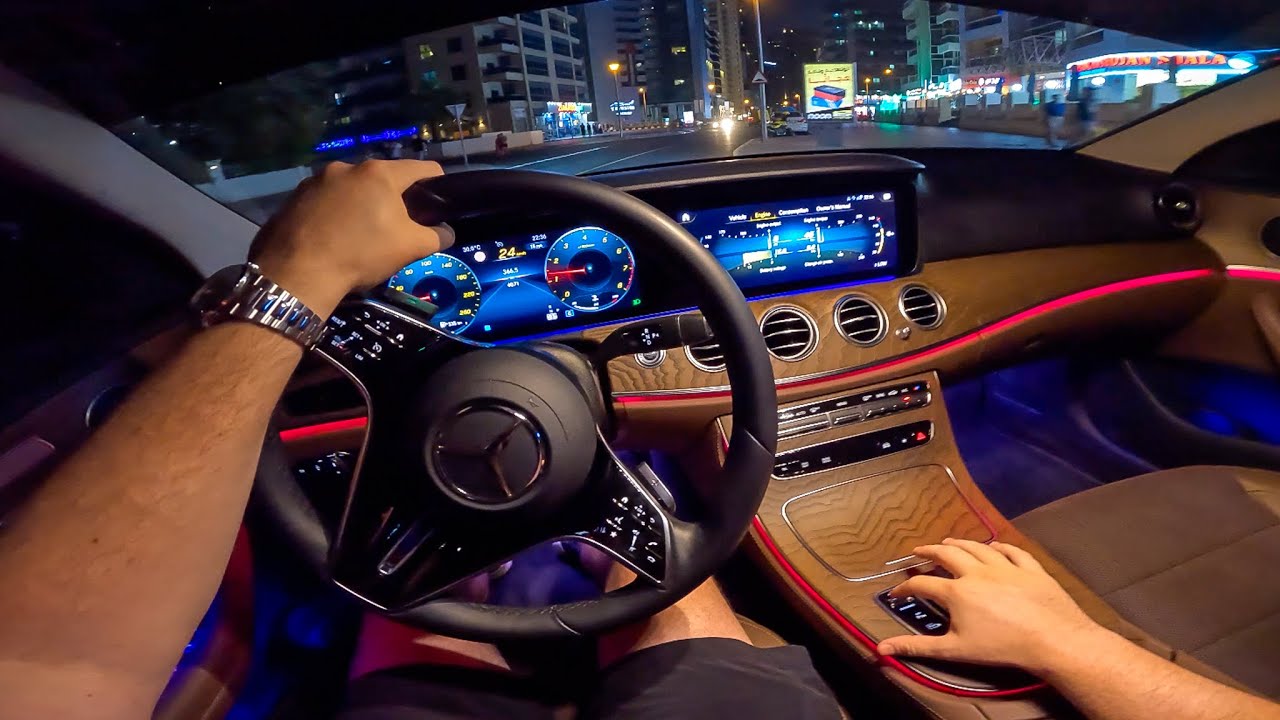 NEW Mercedes E-Class Night POV Drive Review! - YouTube