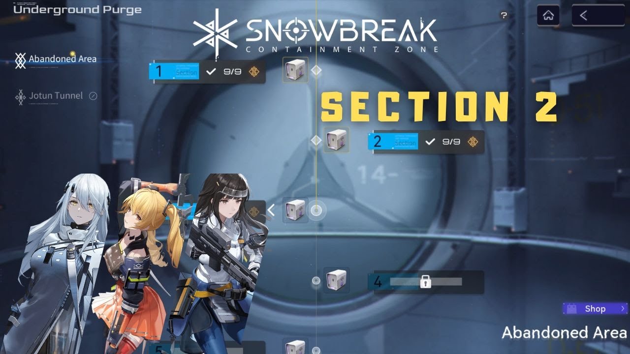 [Snowbreak: Containment Zone] Underground Purge - Abandon Area Section ...