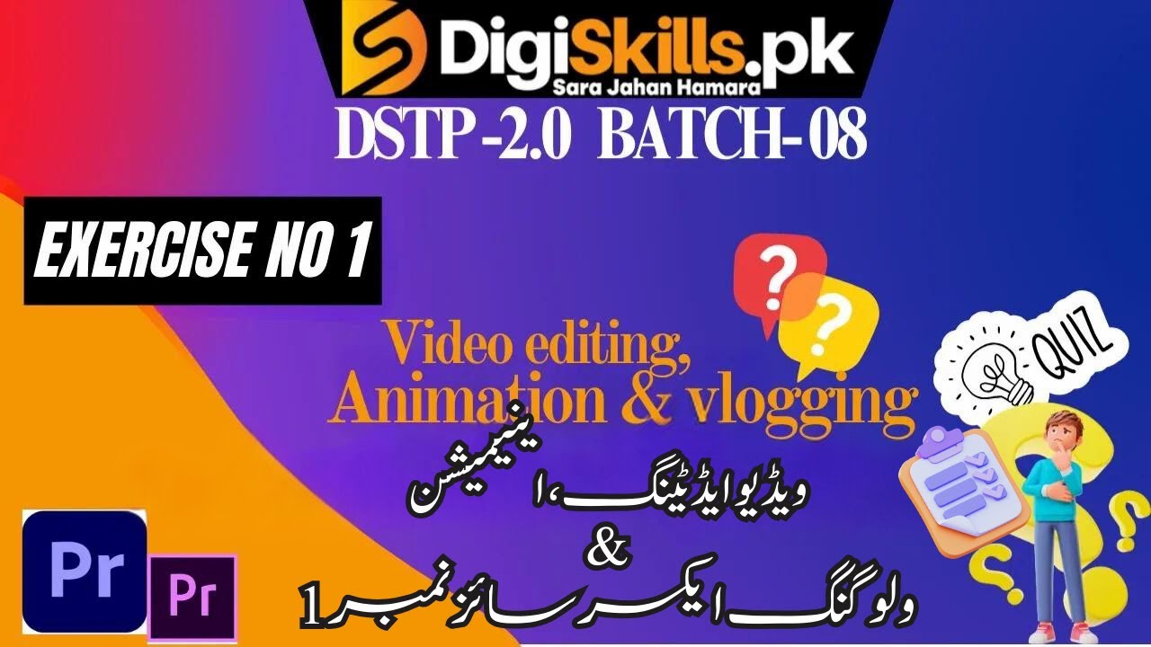 Video editing animation & vlogging exercise 1 batch 8|video editing ...