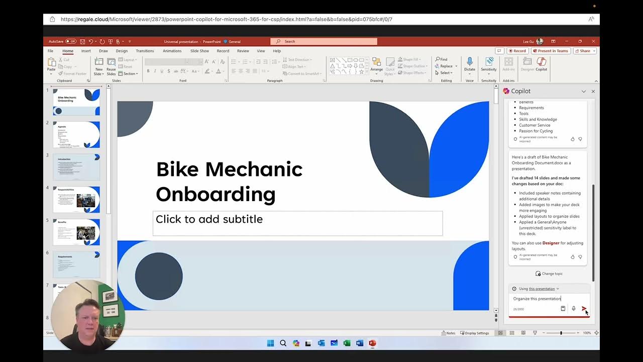 Using Copilot with Microsoft PowerPoint 1 - YouTube