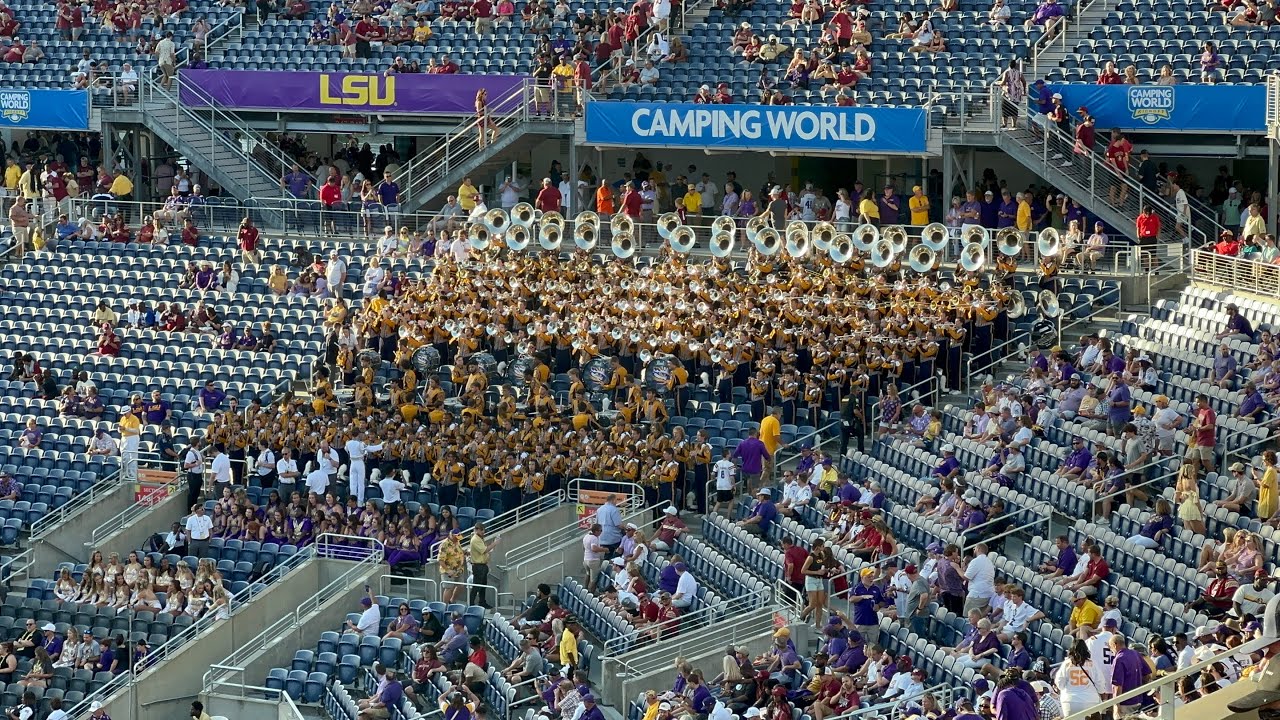 LSU Golden Band from Tigerland Pregame! - YouTube