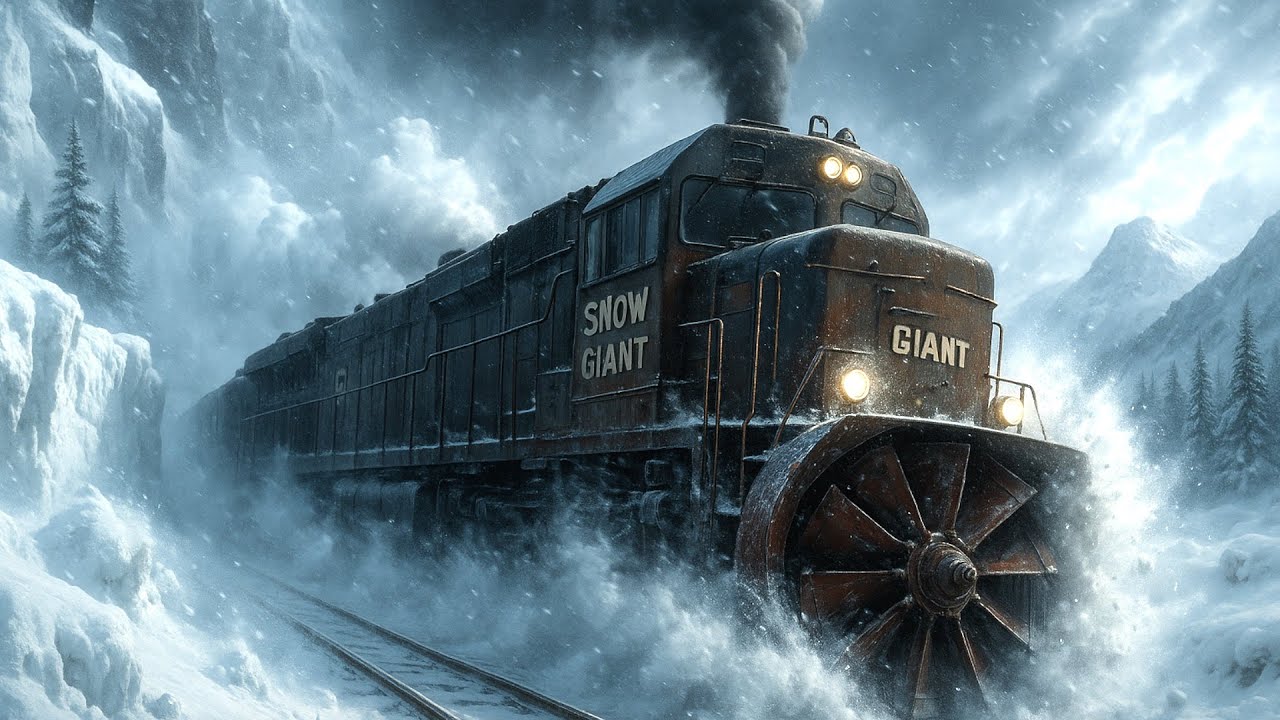 Extreme Railroad Snow Plow – Snow Giants in Action - YouTube