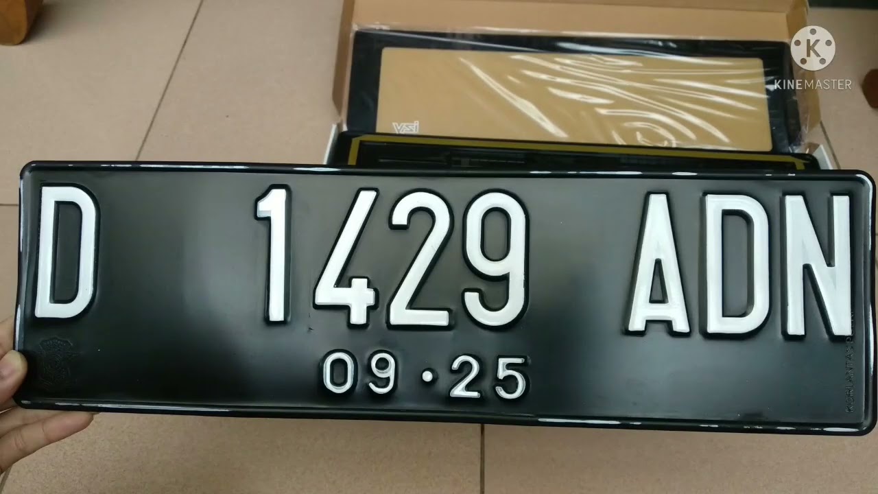 Modif plat nomor mobil modal 80 ribu bikin mobil makin keren - YouTube