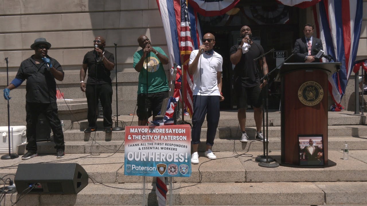 Paterson New Jersey City Hall July 4,2020 Mayor Andre Sayegh With Mayor ...