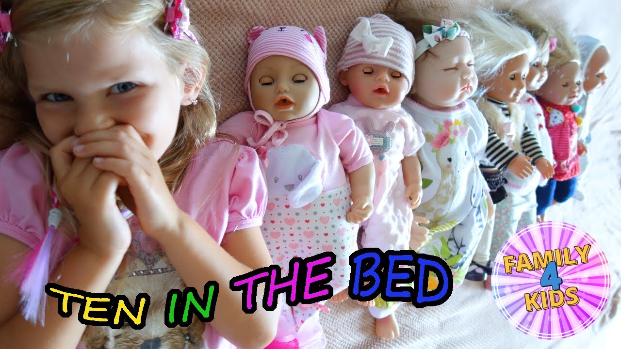 TEN IN THE BED - Baby born & Annabell dolls | Nursery Rhymes & Kids ...