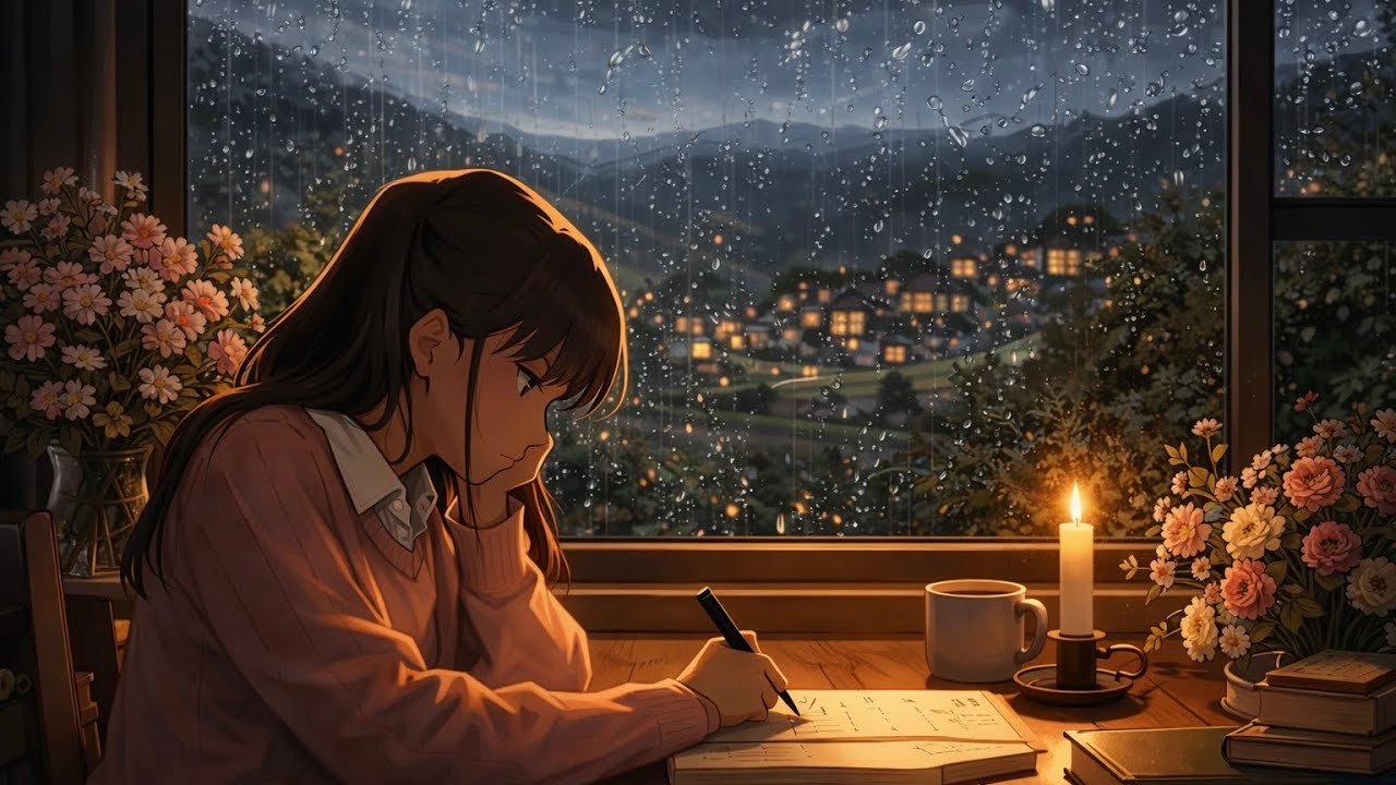 Rainy Night Study 🌧️📚 | Cozy Lofi for Focus & Calm - YouTube