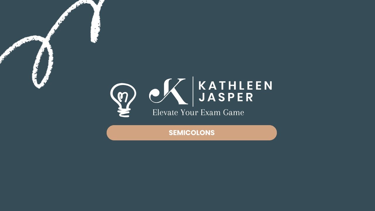 Mastering the Semi-Colon: Test Tips with Kathleen Jasper - YouTube