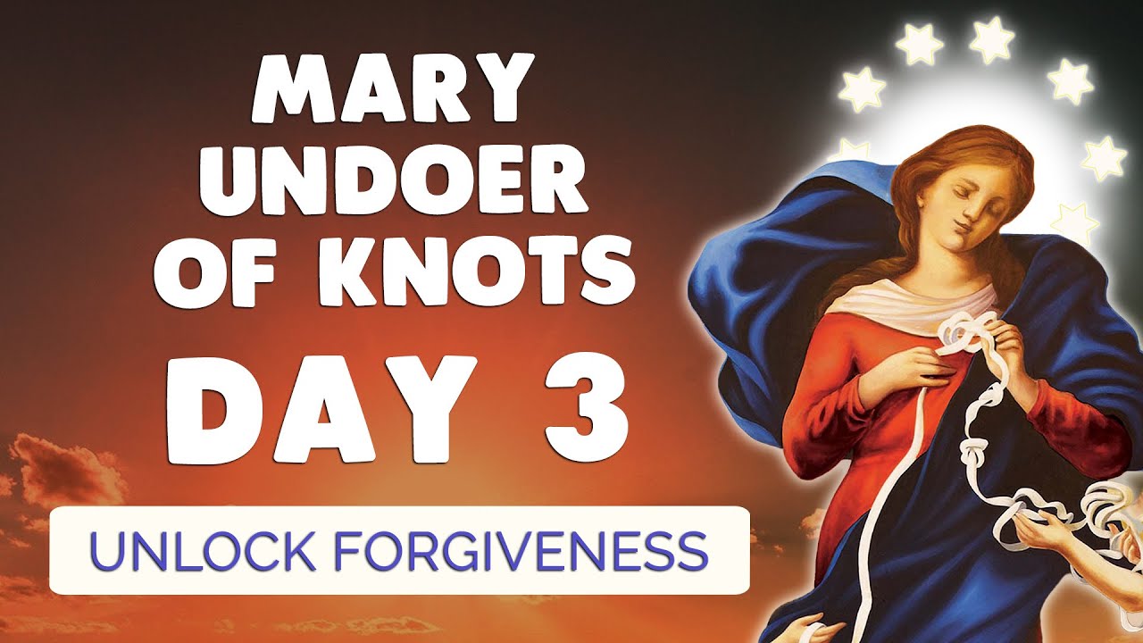 🙏 ROSARY of MARY UNDOER of KNOTS Day 3 🙏 Novena Prayer - YouTube