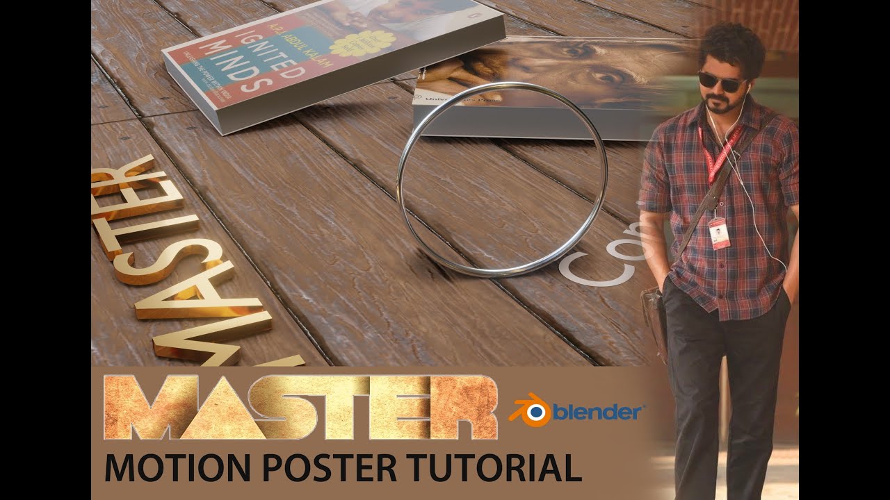 MASTER MOVIE MOTION POSTER | Blender 3d Motion Poster Video Tutorial ...