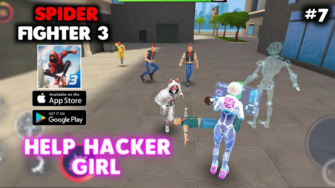 Spider Man Help Hacker Girl 🕸️ ️ | Spider Fighter 3 - Gameplay | part ...
