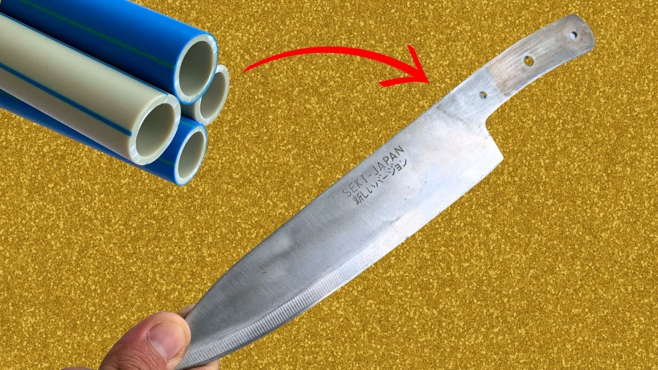 Don't throw away your PVC pipes! I will show you how to make a knife ...