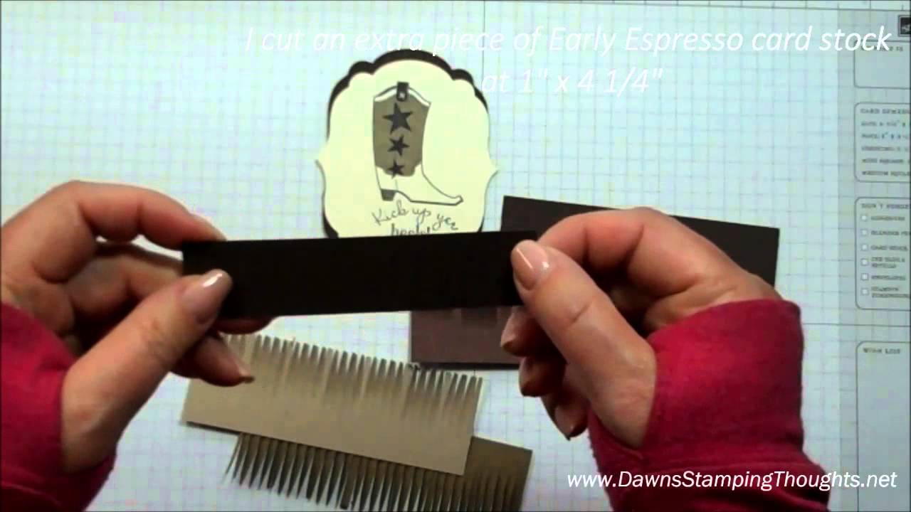 Ombre' Fringe card with Dawn - YouTube