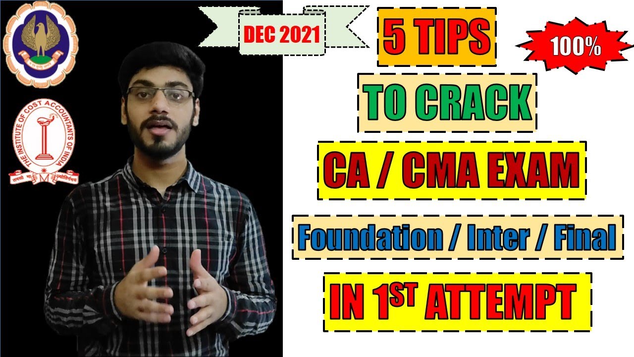 HOW TO PASS CA / CMA EXAMS IN 1st ATTEMPT || FOUNDATION || INTER ...