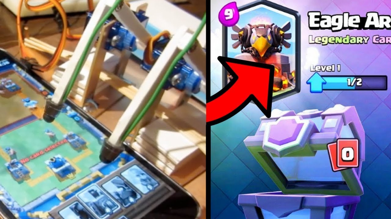 I let my robot play Clash Royale.. then this happened... - YouTube