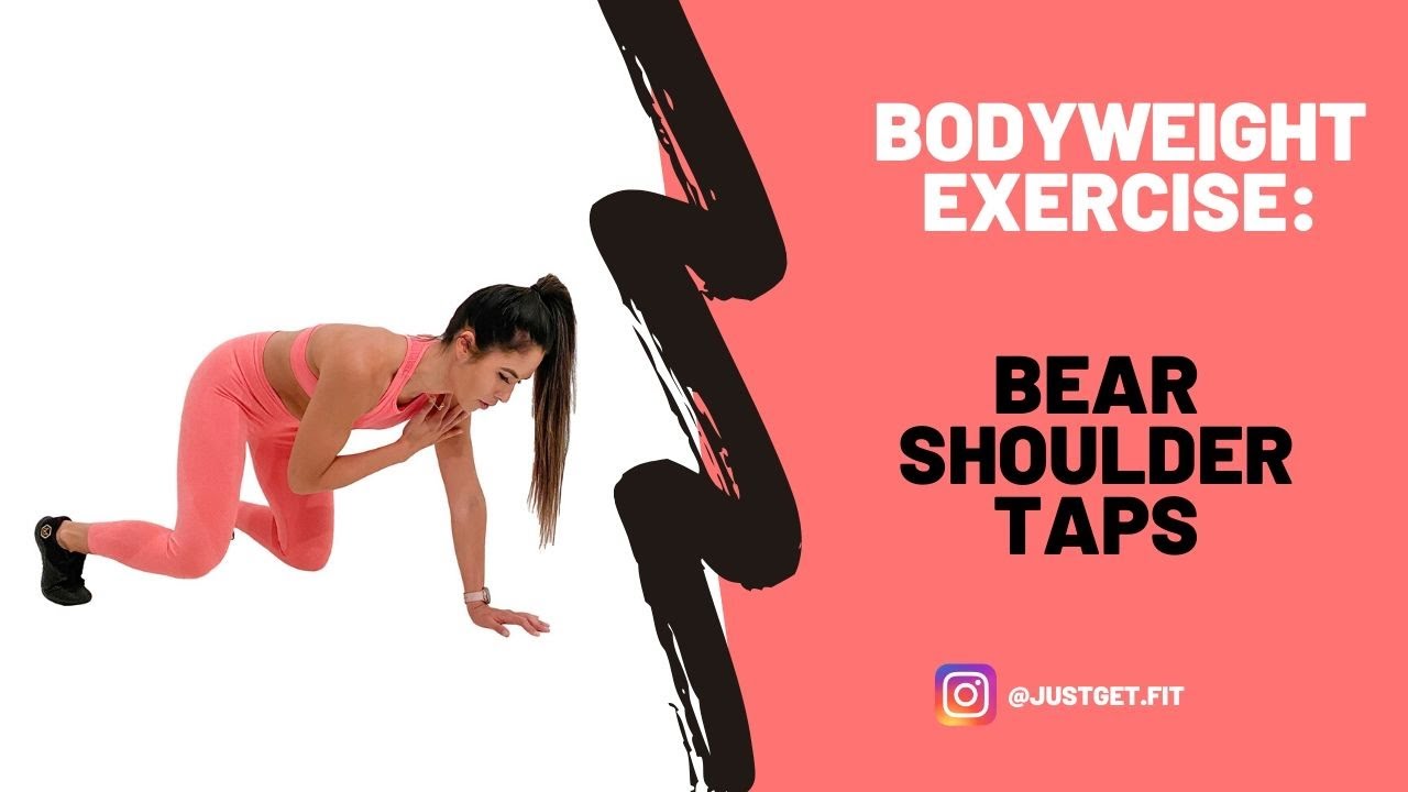 Body Weight Exercise: Bear Shoulder Taps - YouTube