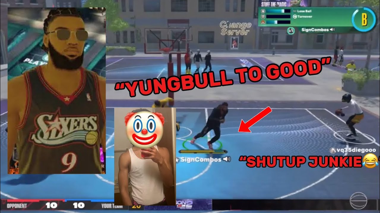 I PULLED UP ON A OLD HEAD TRASH TALKING STREAMER IN NBA2K25 CURRENT GEN ...