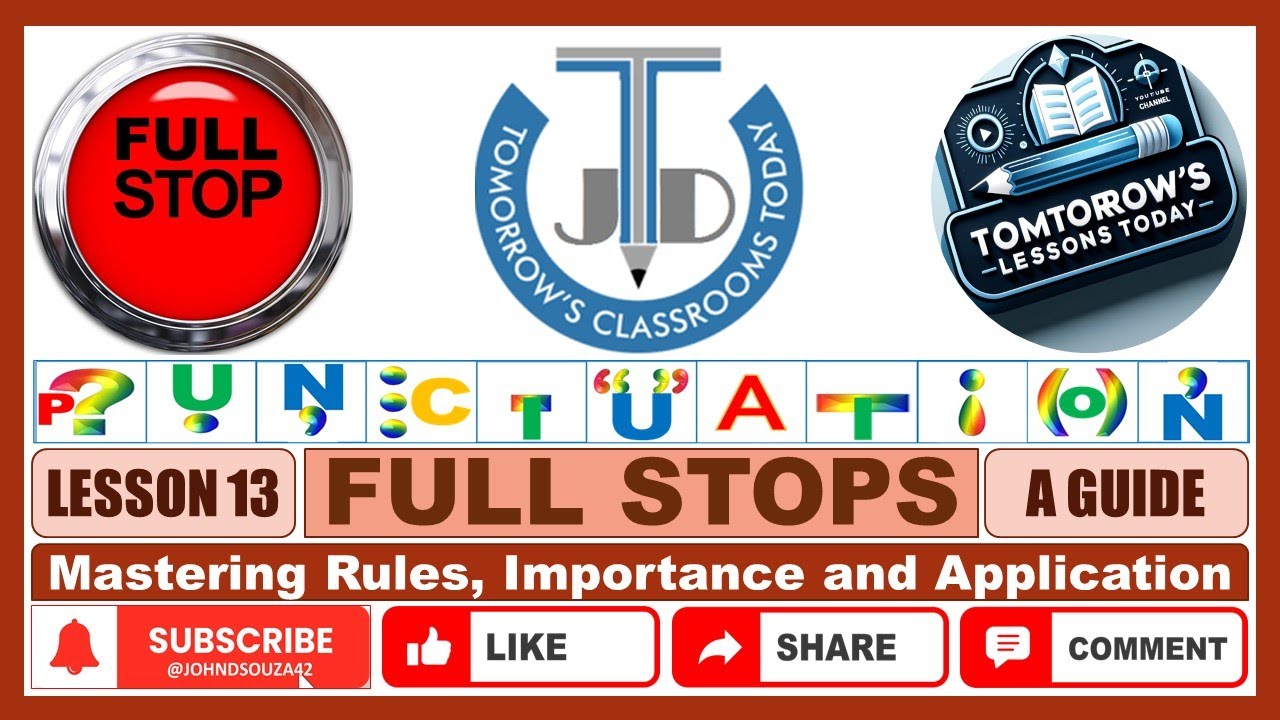 Full Stops | Punctuation Made Simple - YouTube