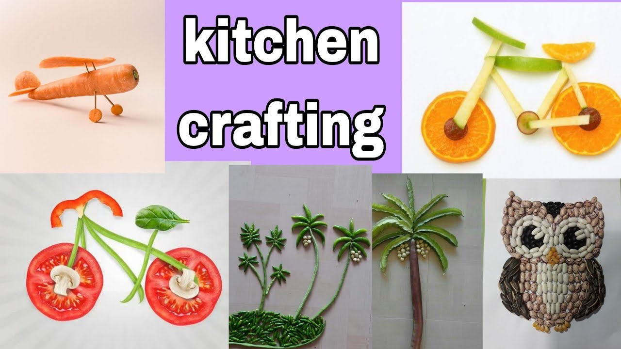 unique arts from kitchen items|making art from kitchen items - YouTube