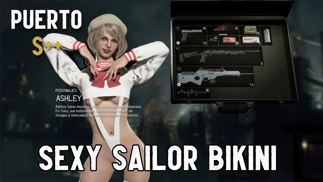 ASHLEY Sexy Sailor Bikini Puerto S++ Rank (Mercenarios) (Resident Evil 4 Remake) - YouTube