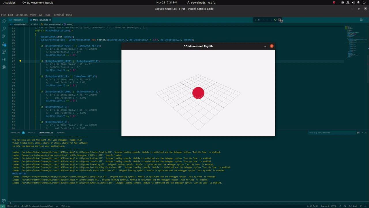 Move 3d Object Using Raylib Youtube
