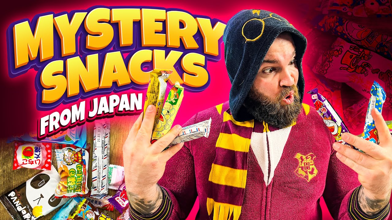 Mystery Snacks From Japan 🍫 Funny Reactions to Japanese Snacks ...