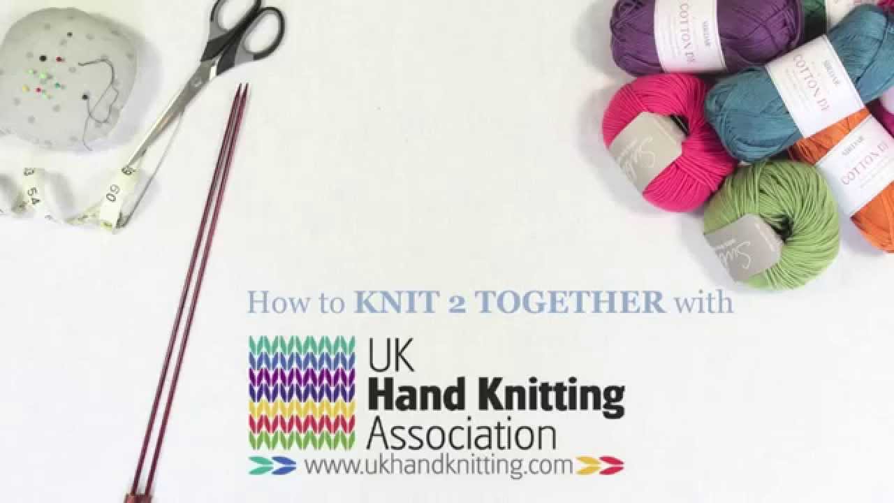 How to knit two together. - YouTube