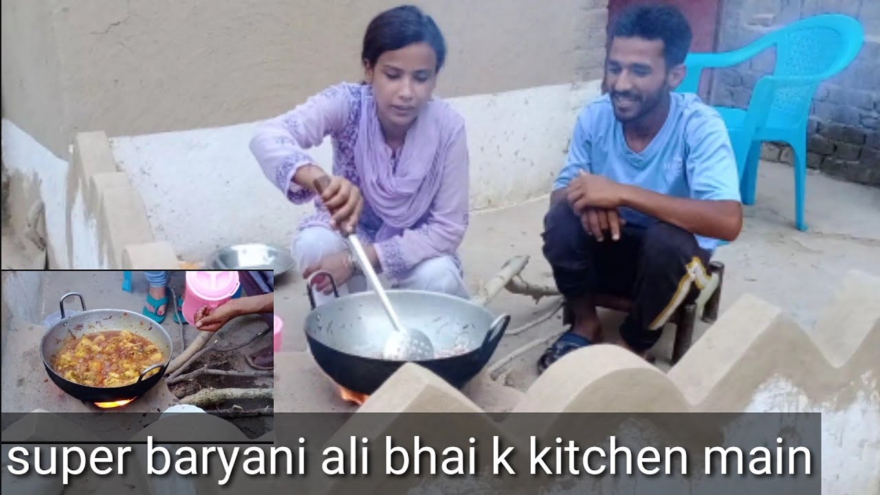 Ali Bhai k kitchen main super baryani banai - YouTube