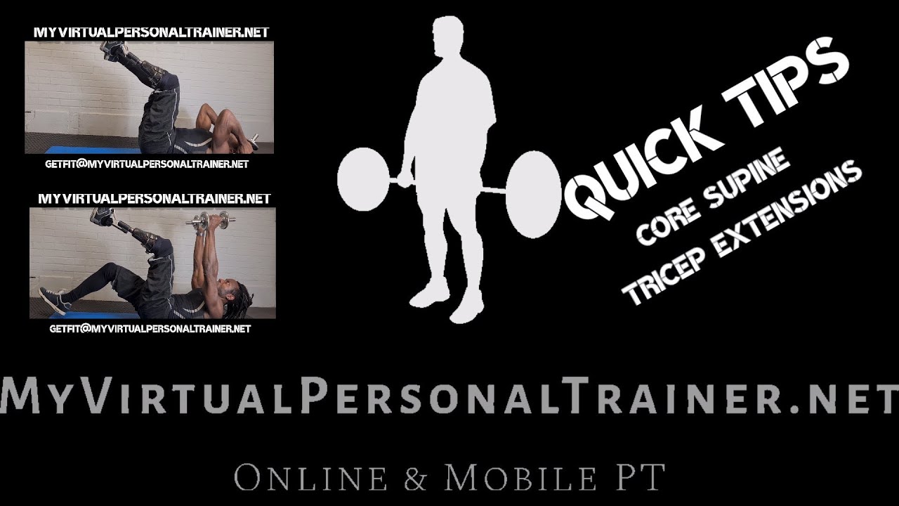 TRICEP SUPINE & TOE TAPS - YouTube