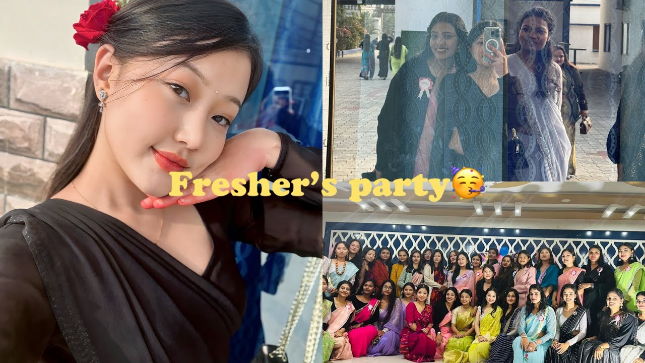Freshers party🥳||memorable day🩷|| - YouTube