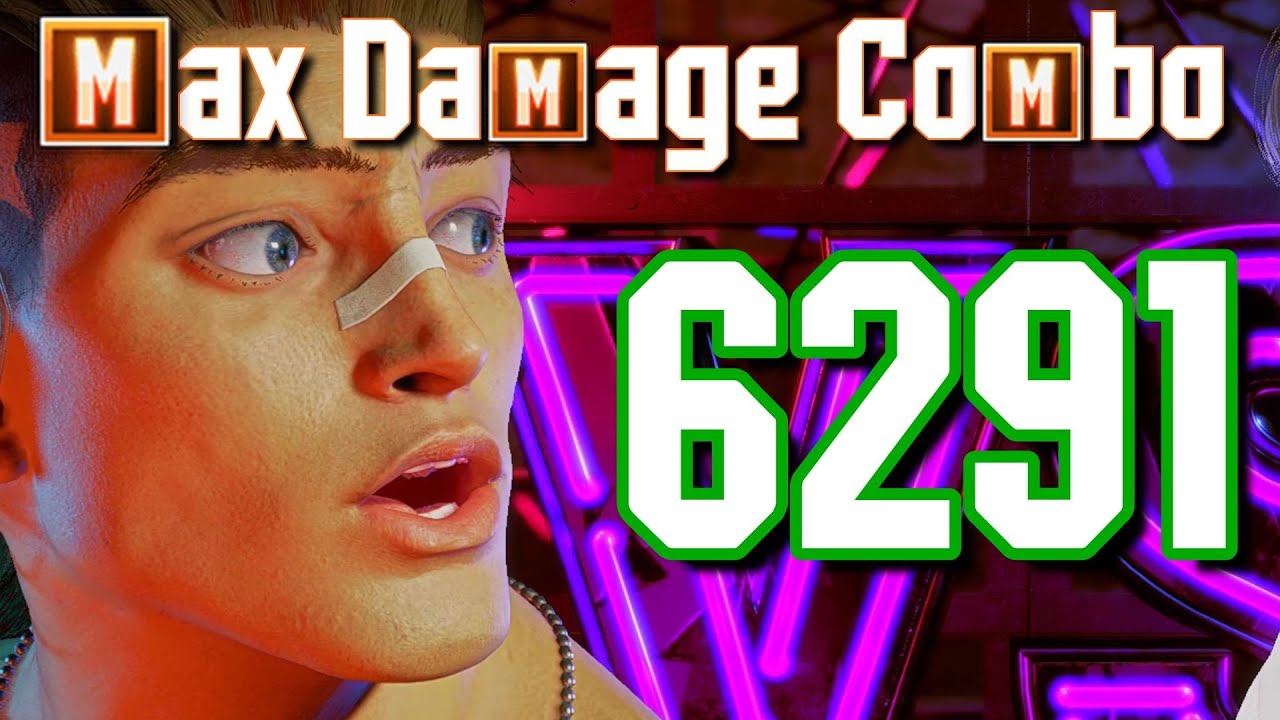 EASY Luke Max Damage Combo (6291) - SF6 - YouTube