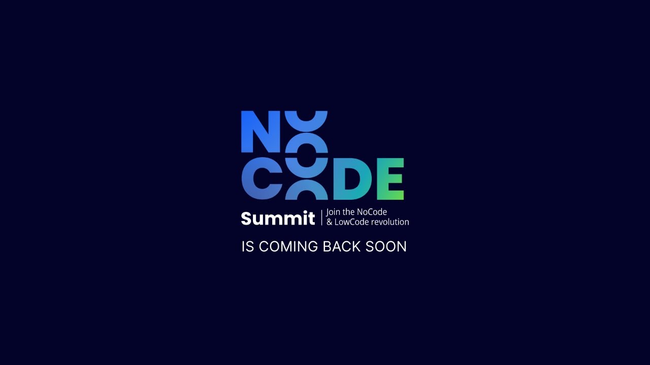 LIVE - Master Stage conferences of the NoCode Summit 2023 - YouTube