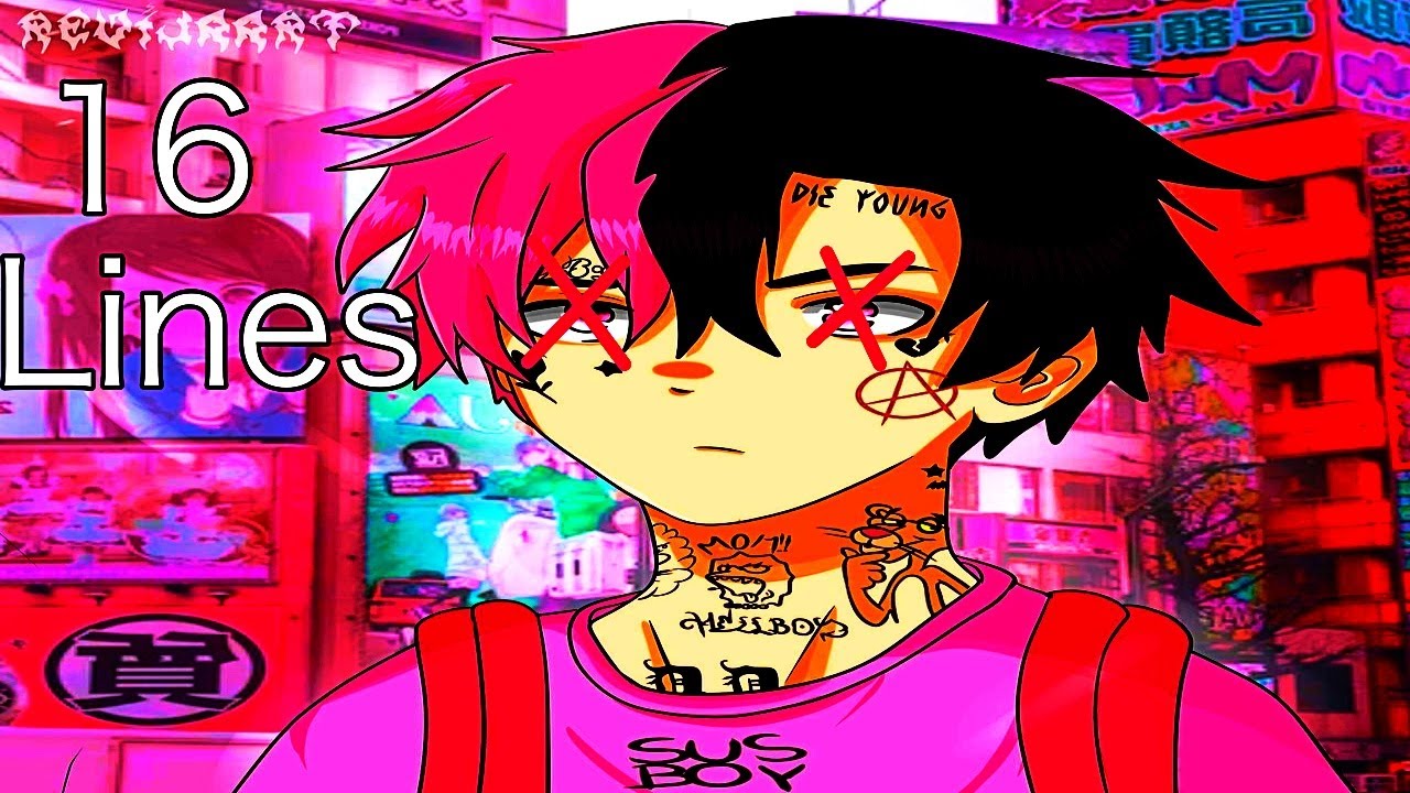 [AMV] Lil Peep- 16 Lines Hyperpop Cover - YouTube