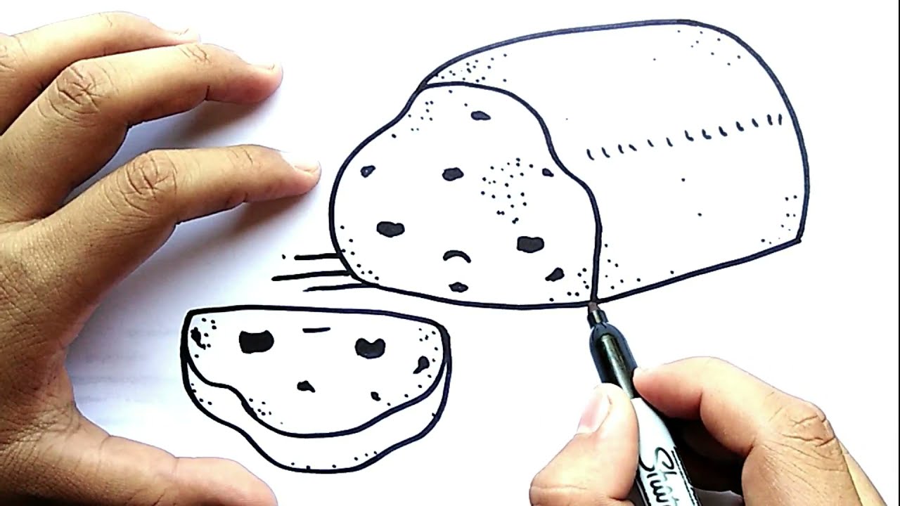 COMO DIBUJAR PAN INTEGRAL paso por paso | Dibujos Para Niños | Como ...