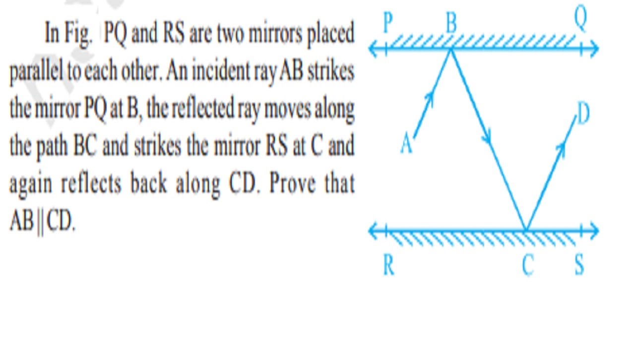 lines and angles | parallel mirrors - YouTube