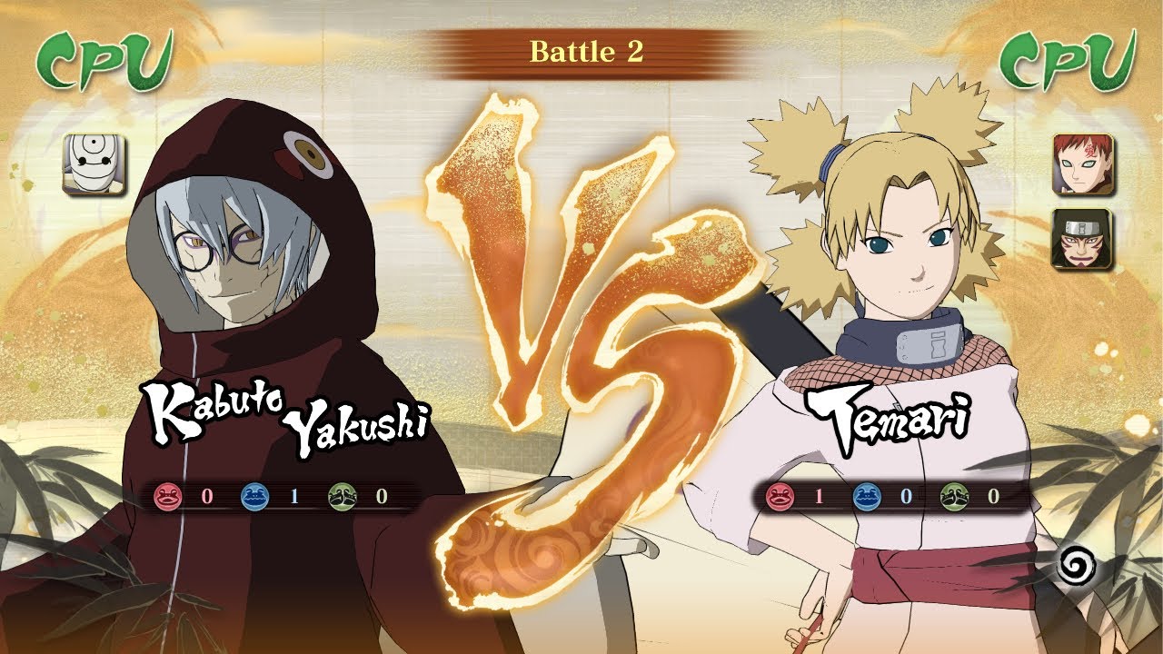 Kabuto vs Temari cpu vs cpu NARUTO X BORUTO Ultimate Ninja STORM CONNECTIONS - YouTube